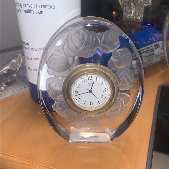 Dior | Accents | Vintage Christian Dior Quartz Rose Clock | Poshmark